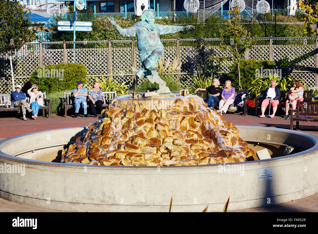 Mr Jolly town statue in Skegness, Lincolnshire, England, UK Stock Photo ...