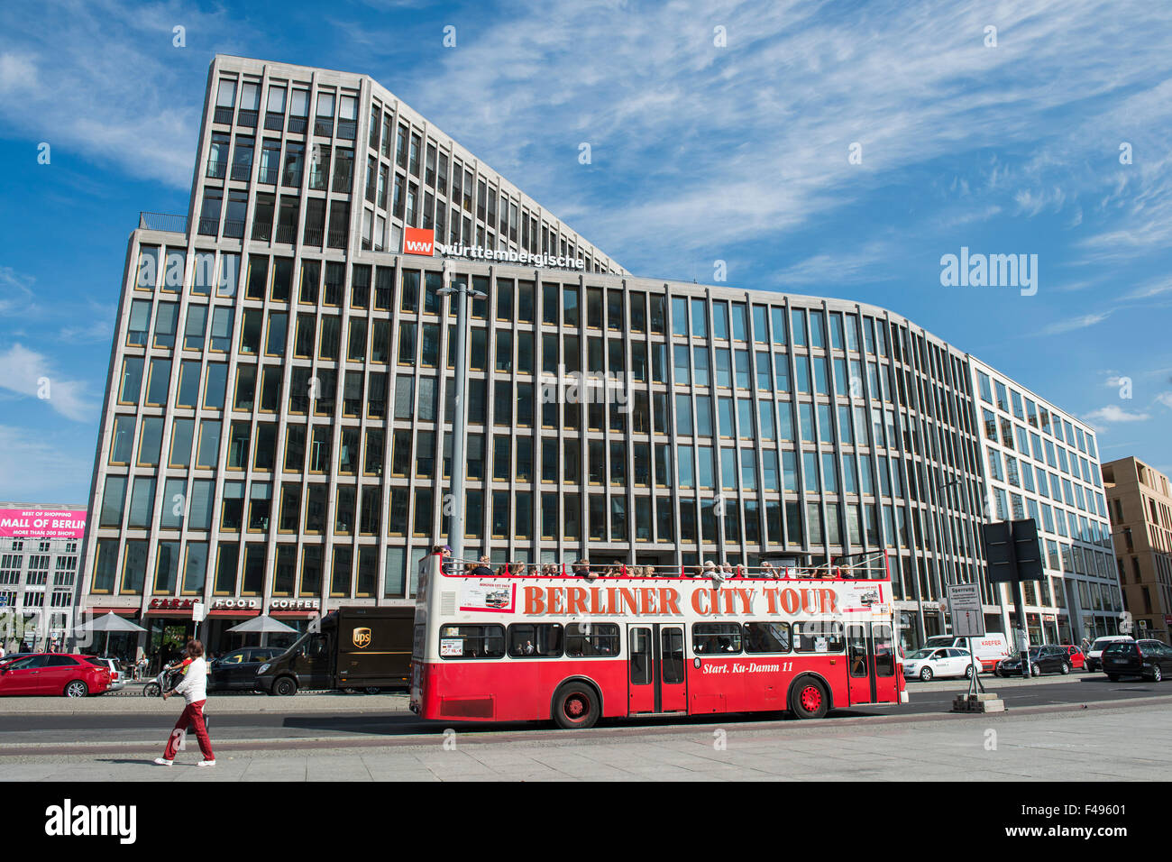 Germany, Berlin, Potsdamer Platz, Tourist bus Stock Photo - Alamy