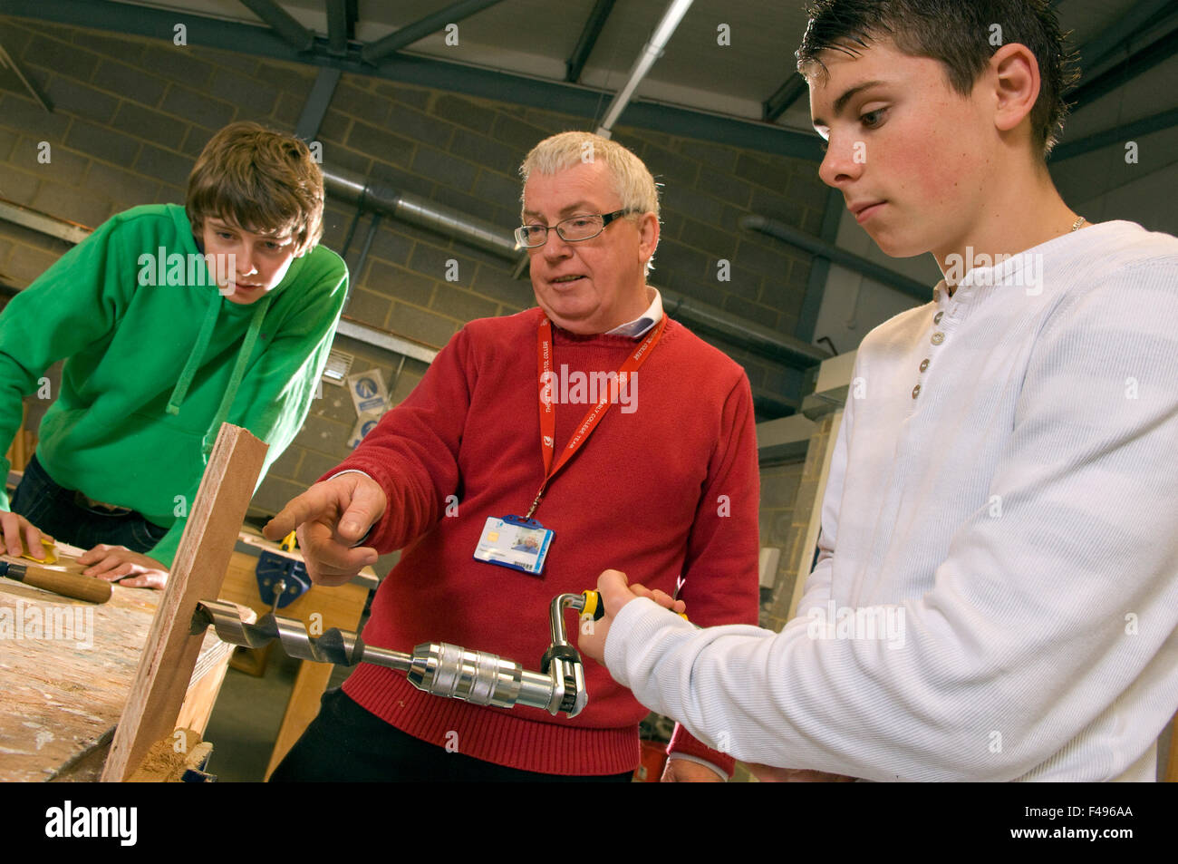 Hanham High School, Bristol construction department where they teach ...