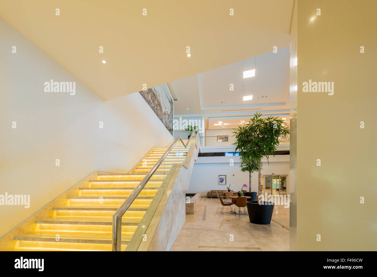 Stair case in the modern hotel interior Stock Photo - Alamy