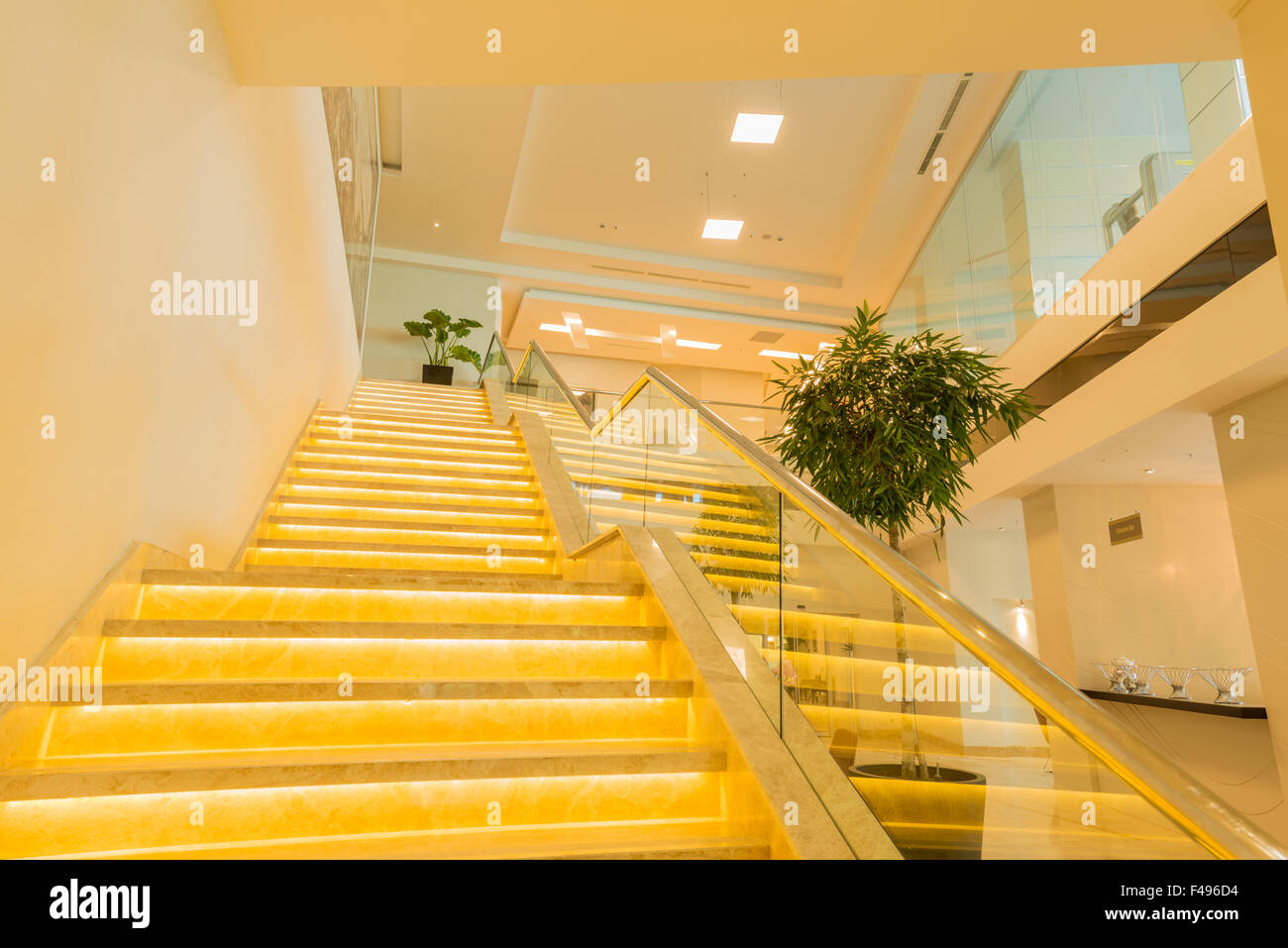 Stair case in the modern hotel interior Stock Photo - Alamy