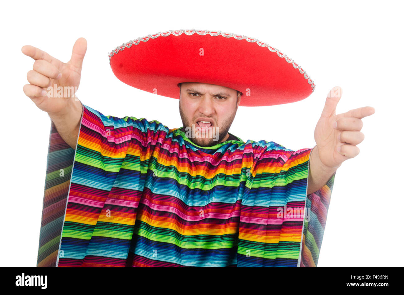 Funny mexican isolated on white Stock Photo - Alamy