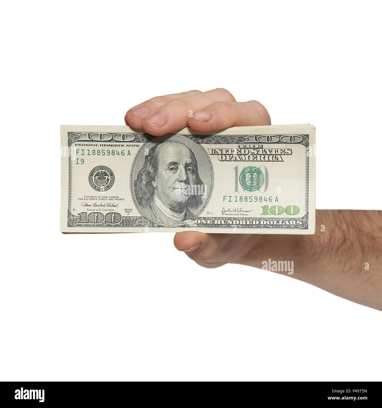 100 dollars and human hi-res stock photography and images - Alamy