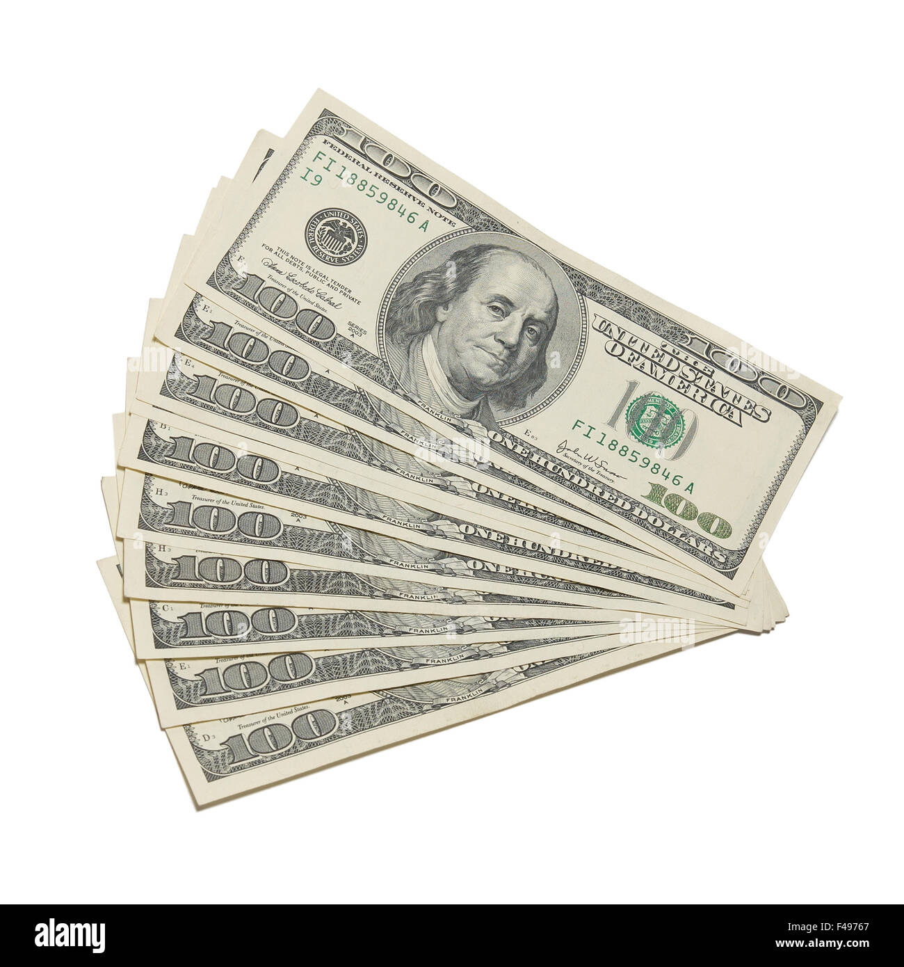 Stack of american dollars Stock Photo - Alamy
