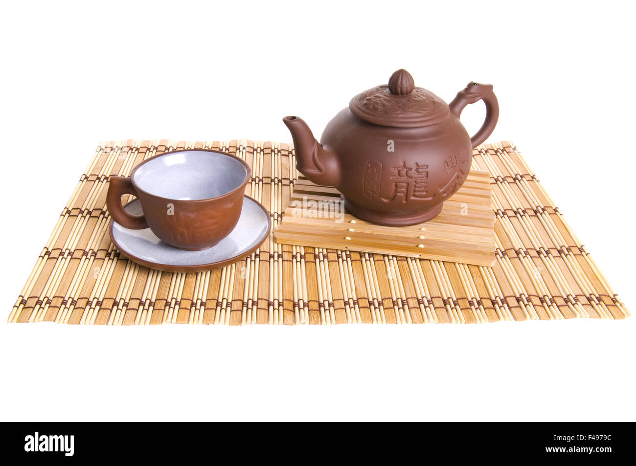 Teapot cup saucer set Cut Out Stock Images & Pictures - Alamy