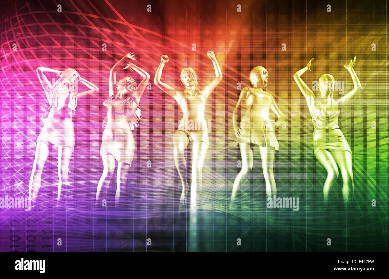 Disco Electronic Music Techno Party Background Art Stock Photo - Alamy