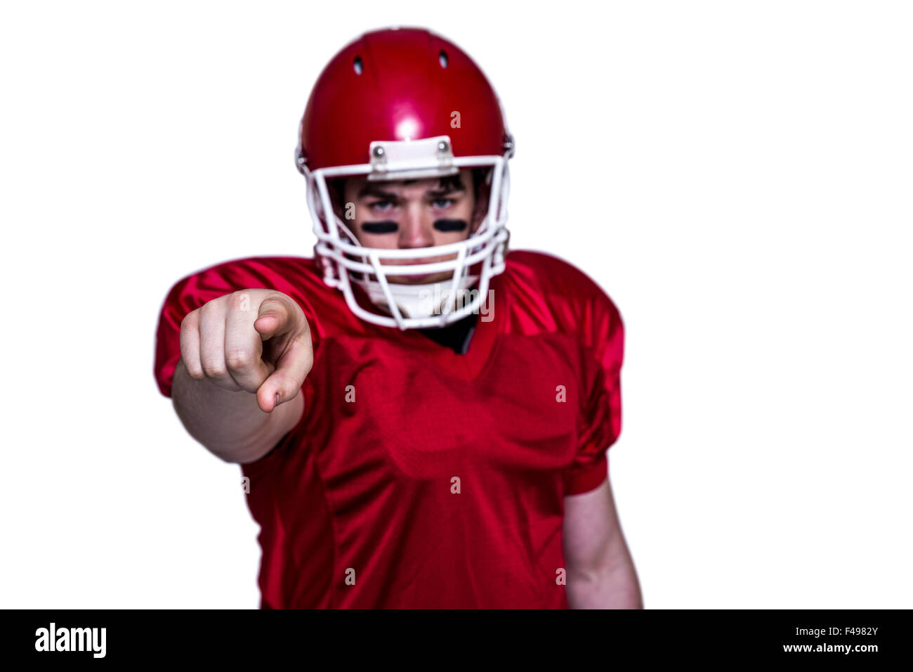 American football player finger pointing Stock Photo - Alamy