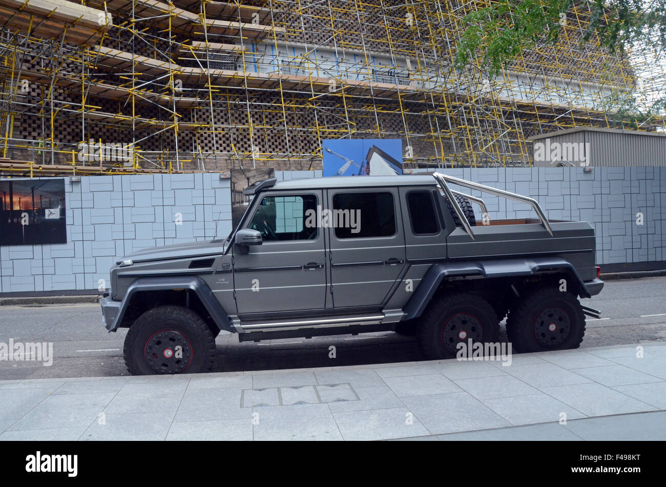 London, UK, 23 September 2015, Brabus 6x6 in street outside Tate Modern ...