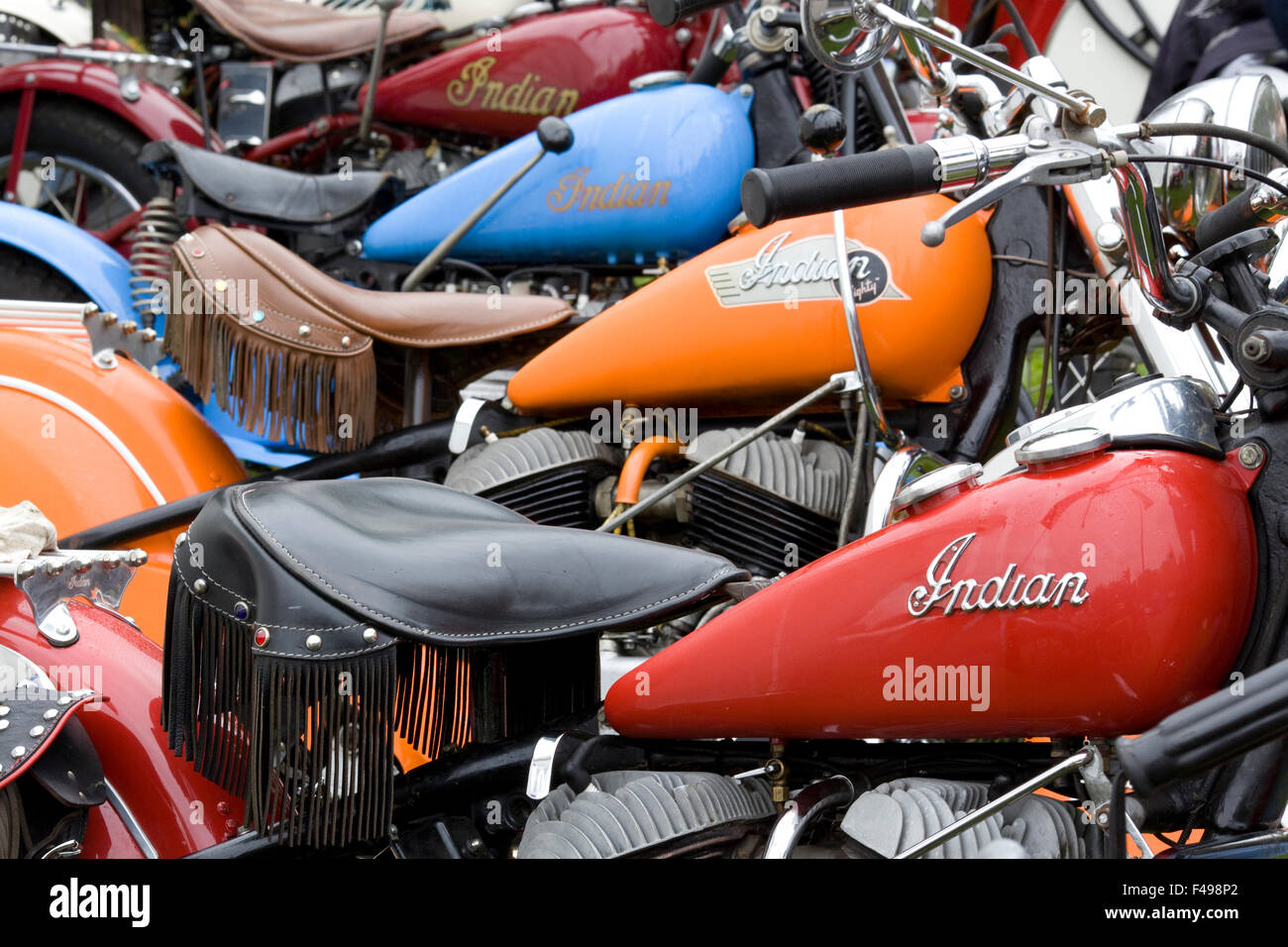 Vintage Indian Motorcycles Stock Photo - Alamy