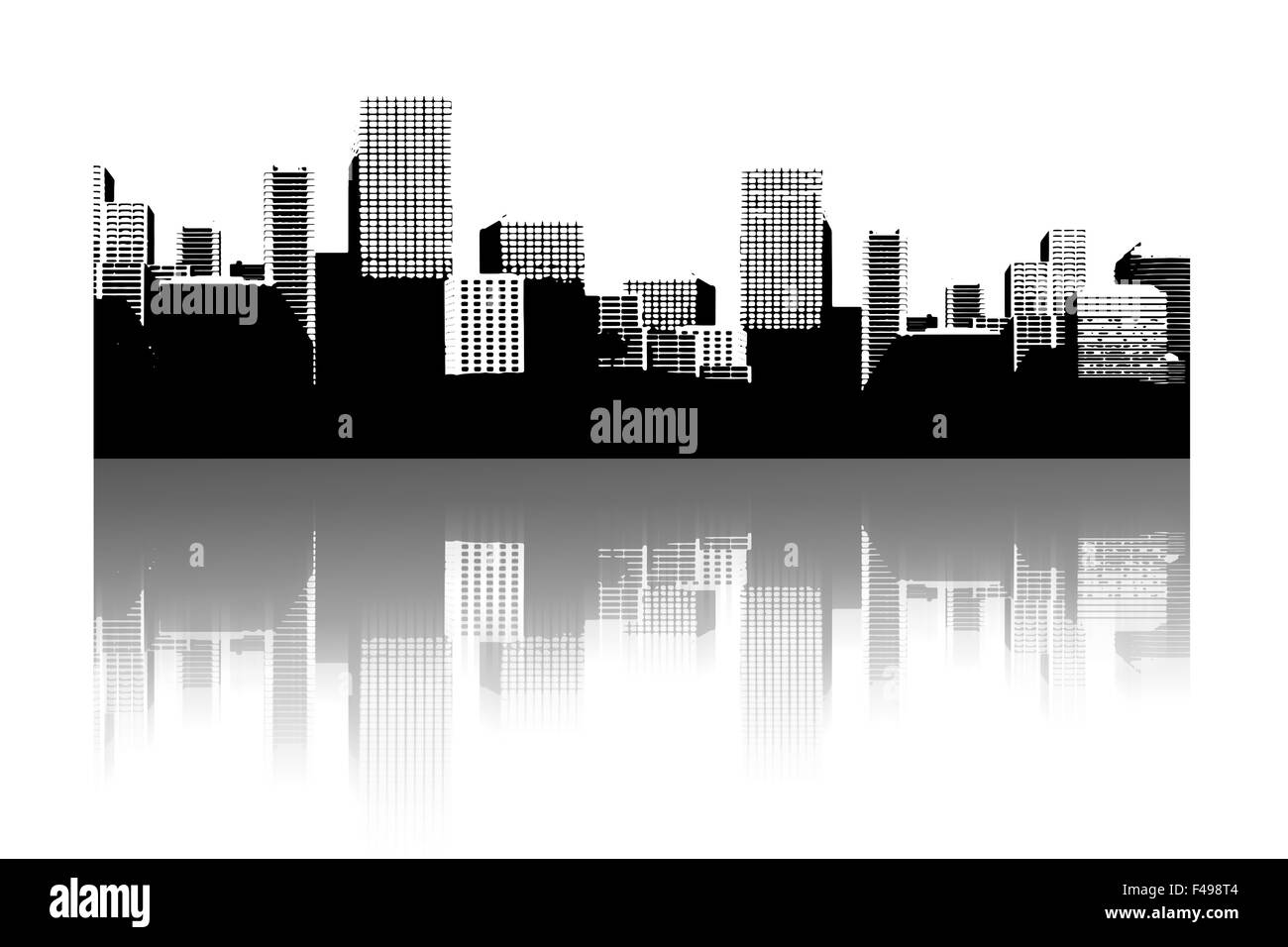 Cityscape outline Cut Out Stock Images & Pictures - Alamy