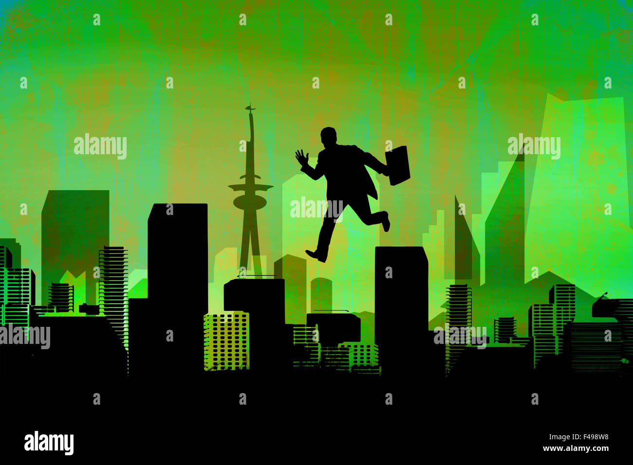 Conceptual composite image green hi-res stock photography and images ...