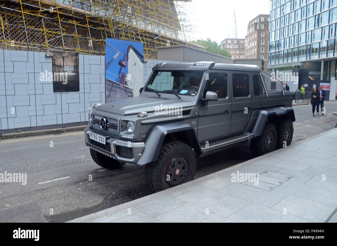 London, UK, 23 September 2015, Brabus 6x6 in street outside Tate Modern ...