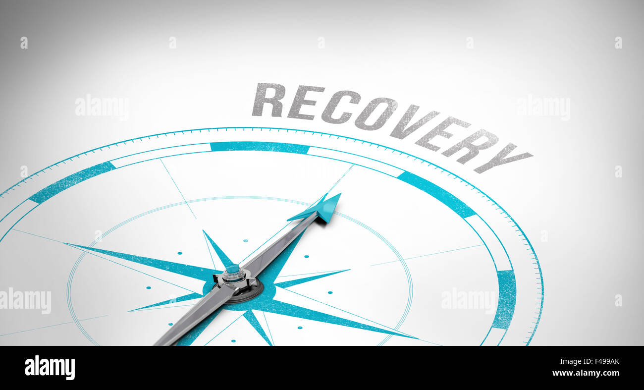 Recovery against compass Stock Photo - Alamy