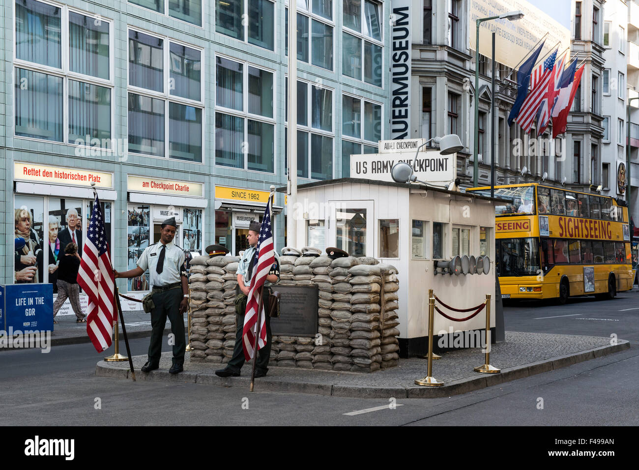 Germany, Berlin, Checkpoint Charlie Stock Photo - Alamy