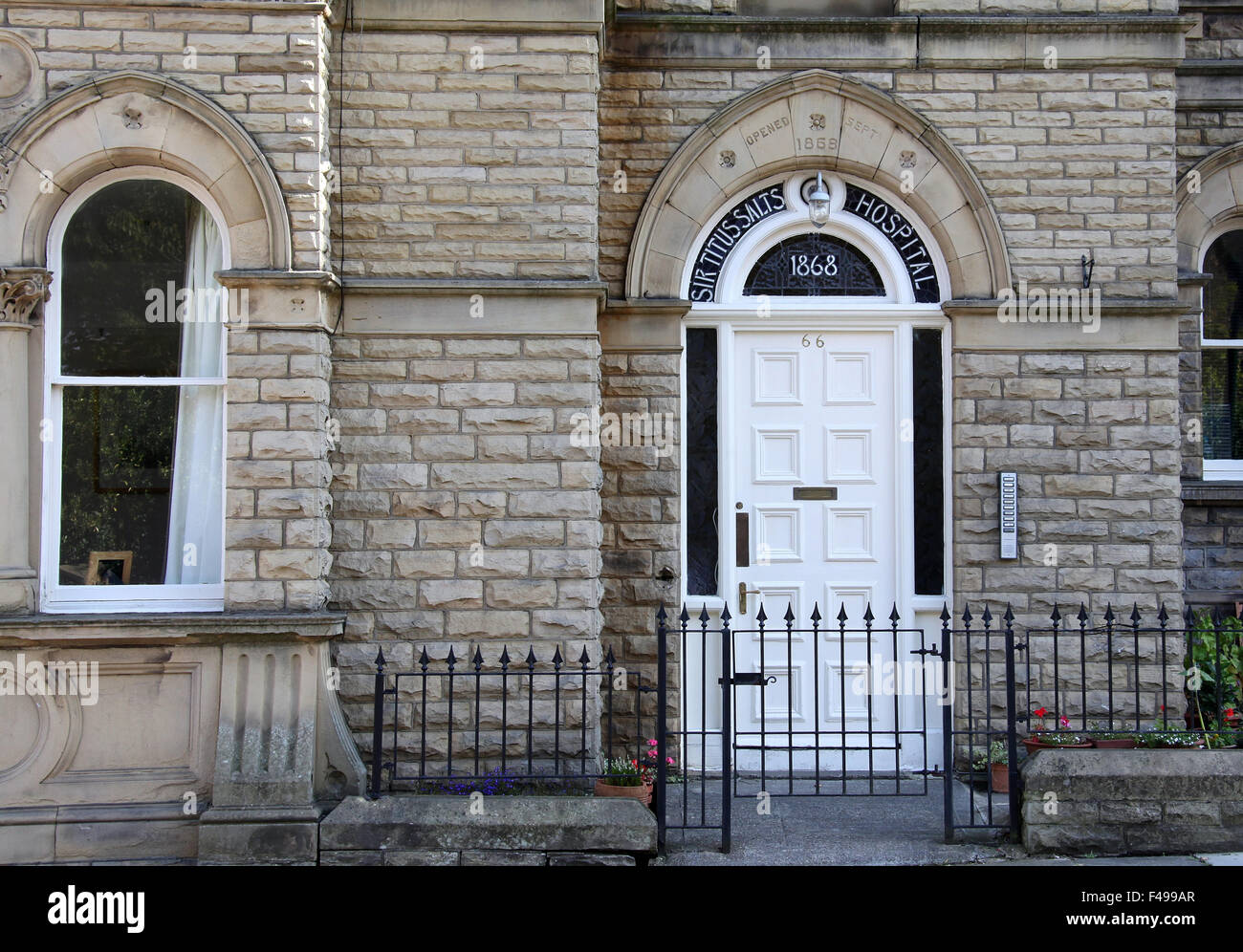 Sir Titus Salts Hospital dated 1868 in the Model Village of Saltaire ...