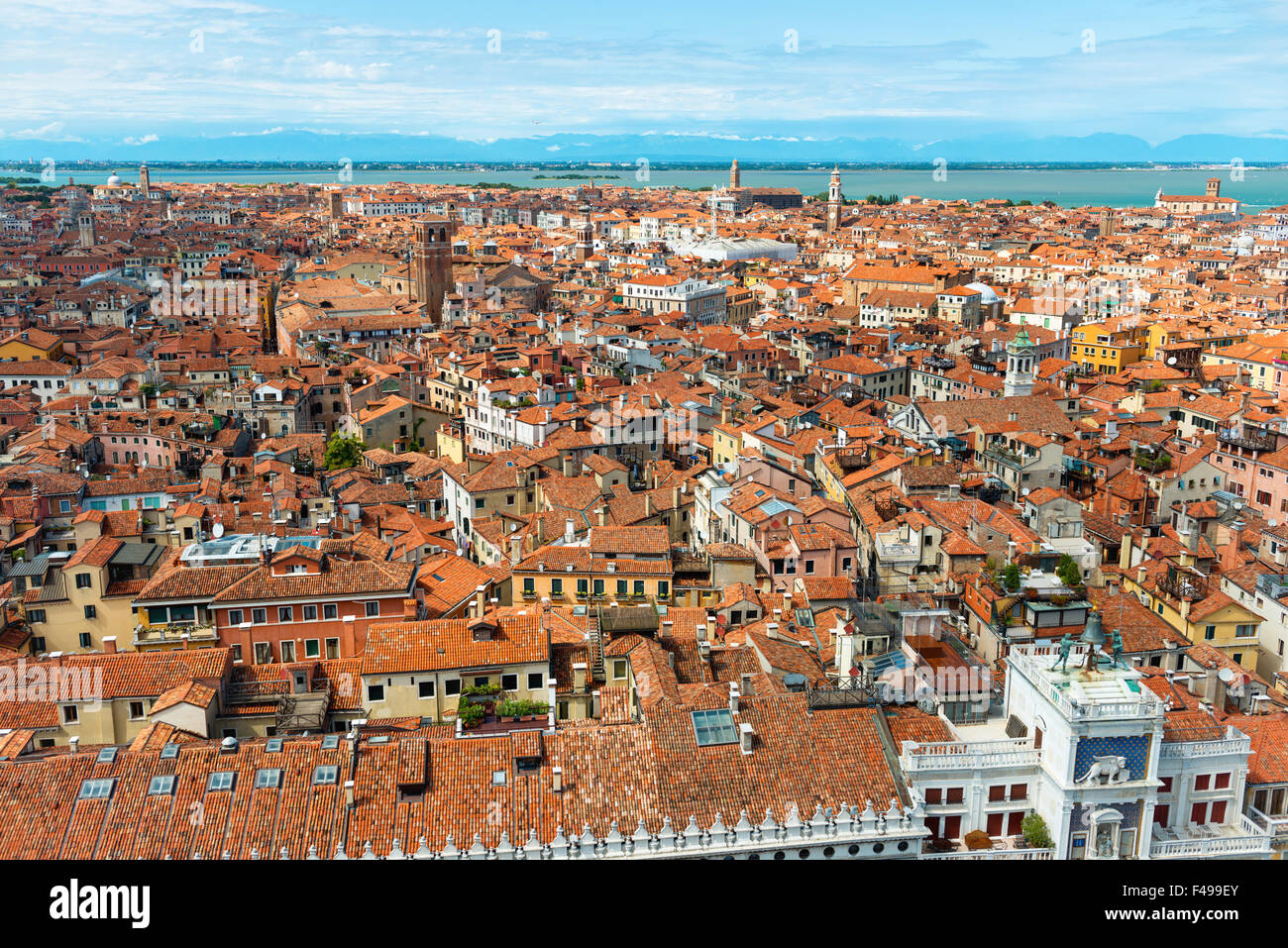 Venice roofs from above Stock Photo - Alamy