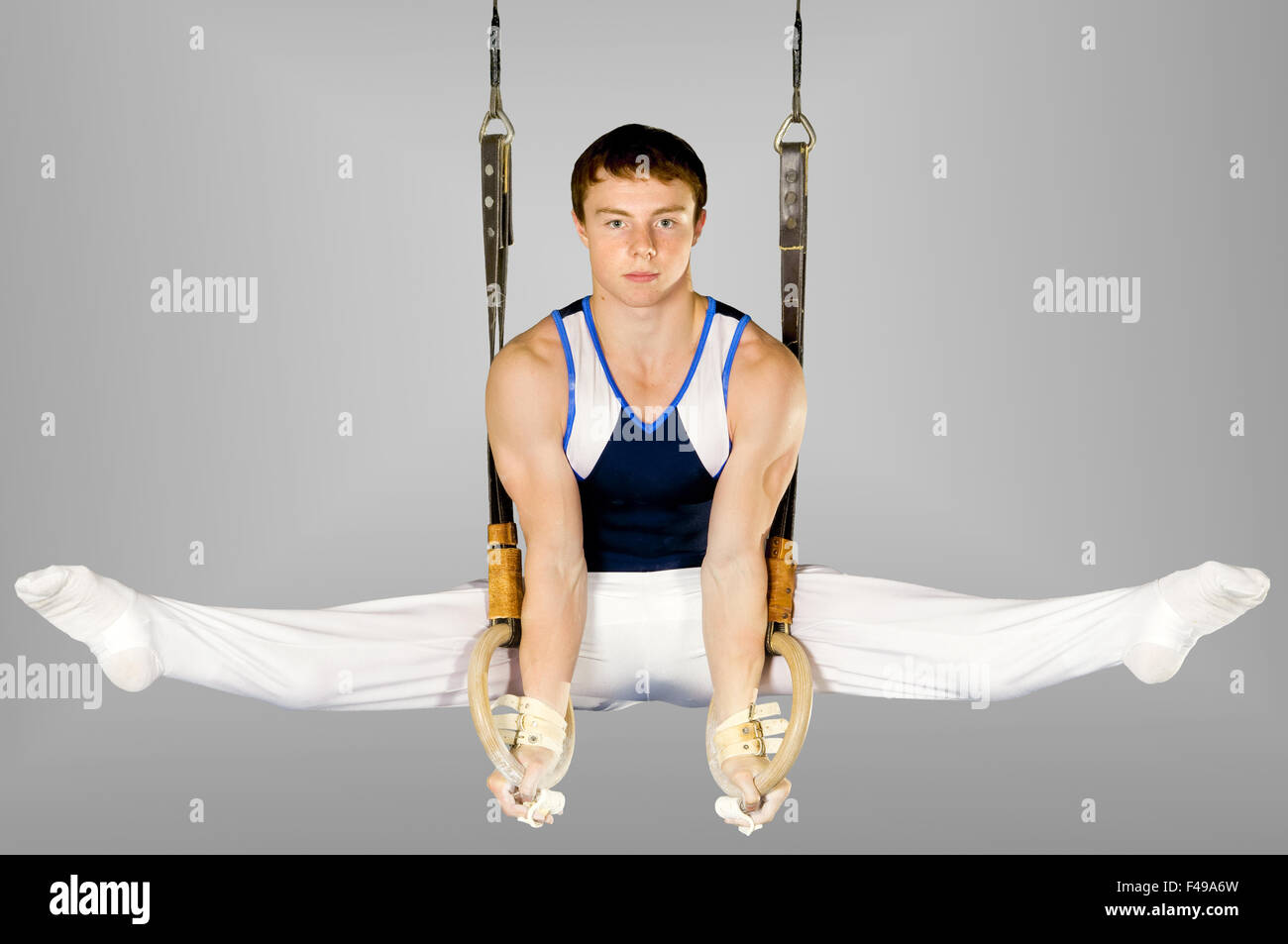 Boy gymnast rings hi-res stock photography and images - Alamy