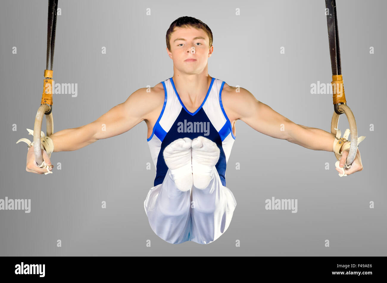 Boy gymnast rings hi-res stock photography and images - Alamy