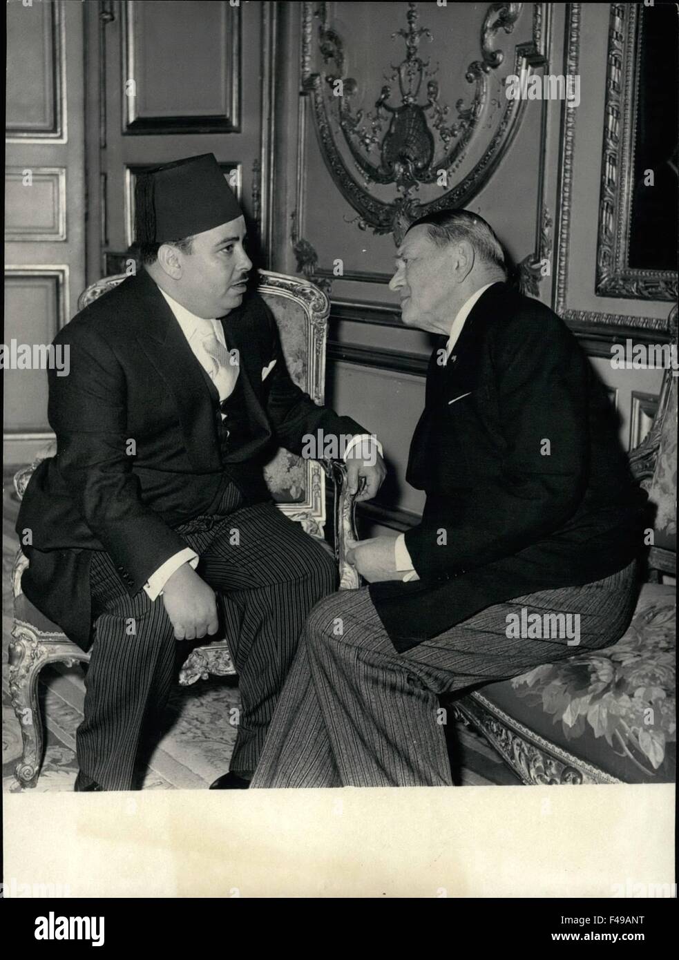 1959 - Libyan Ambassador to Paris presents credentials. OPS: H.E ...