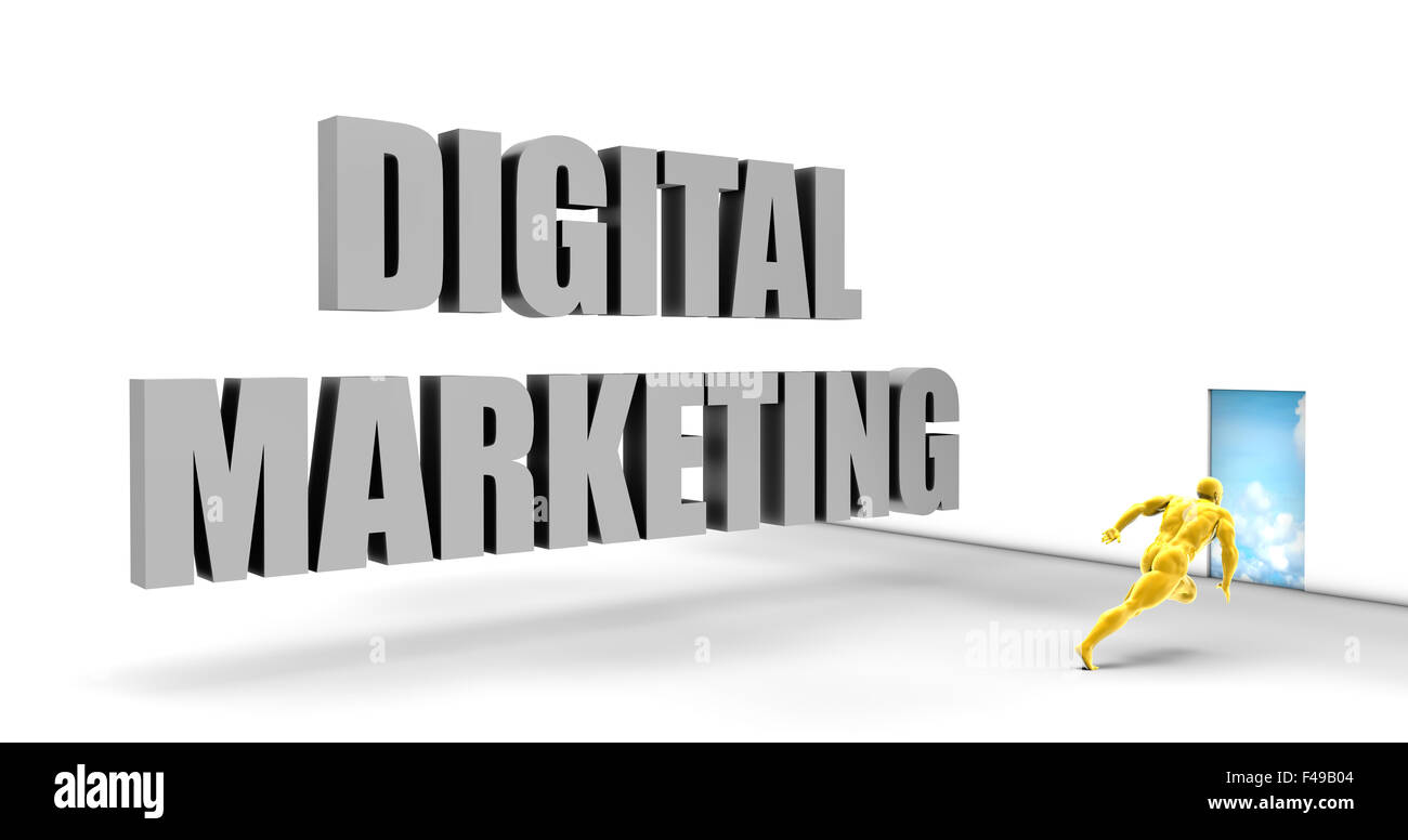 Digital Marketing as a Fast Track Direct Express Path Stock Photo - Alamy
