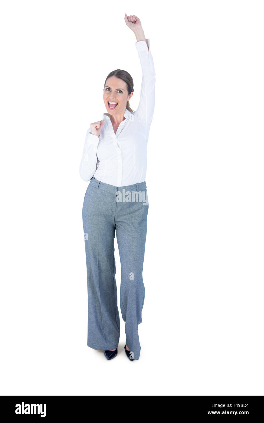 Victory Pose Cut Out Stock Images & Pictures - Alamy
