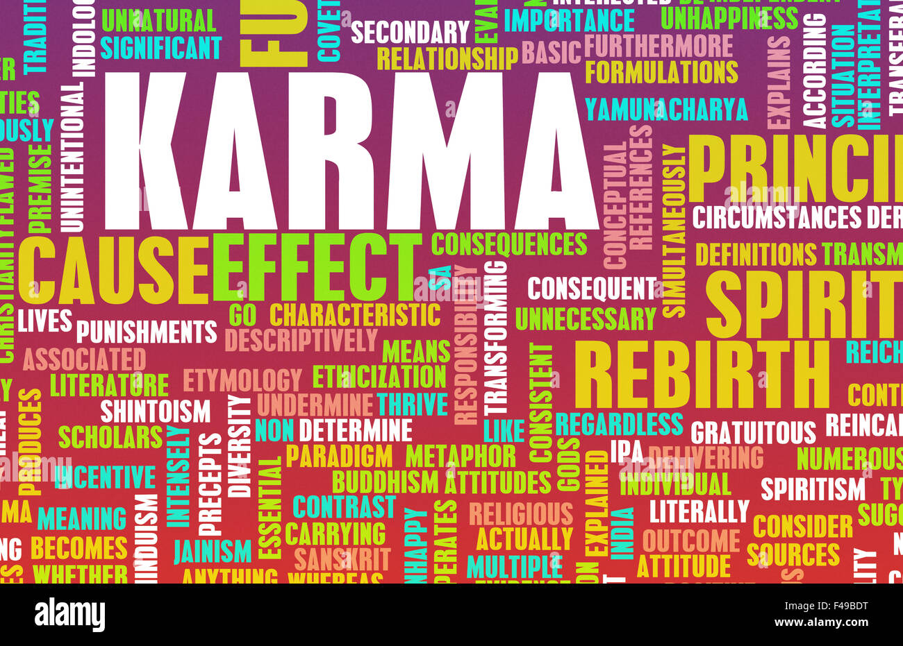 Karma as a Spiritual Concept Abstract Art Stock Photo - Alamy