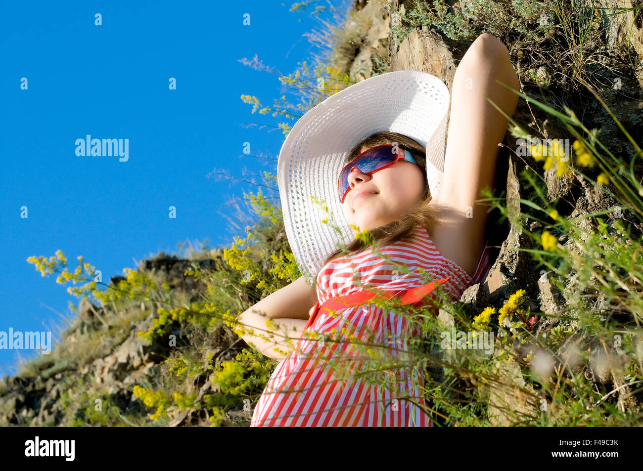 Sunburn and woman hi-res stock photography and images - Alamy
