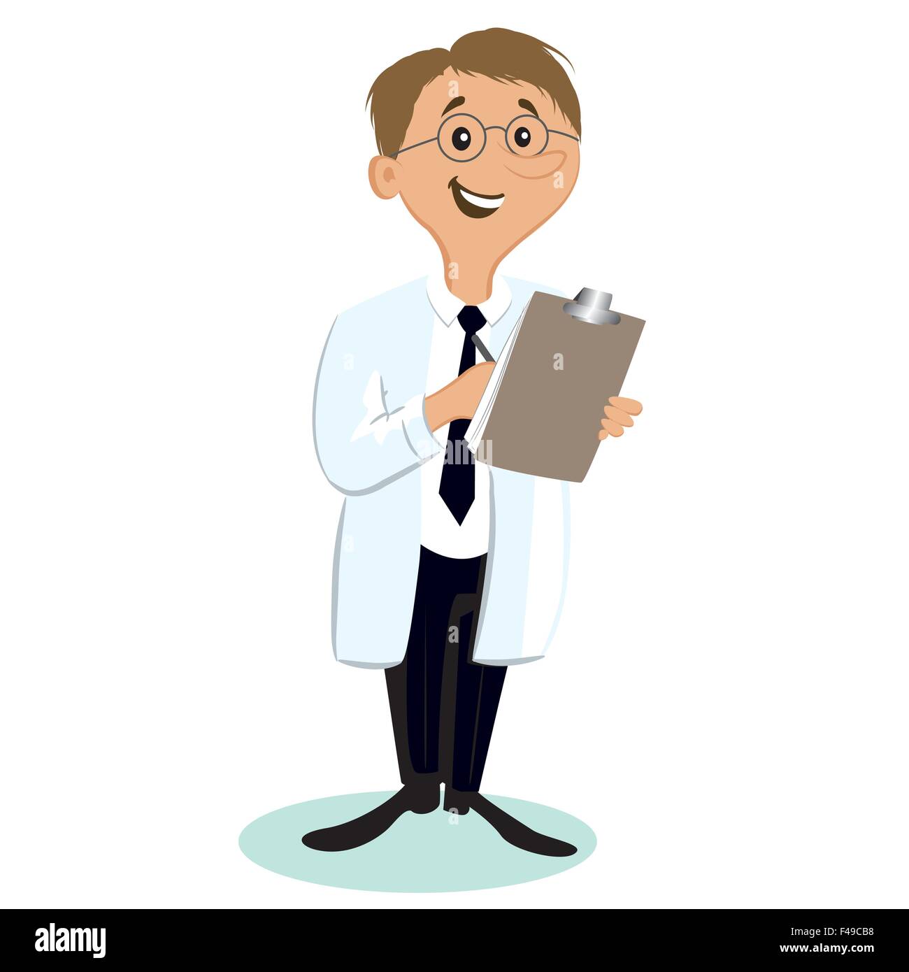 Young doctor physician standing Stock Vector Images - Alamy