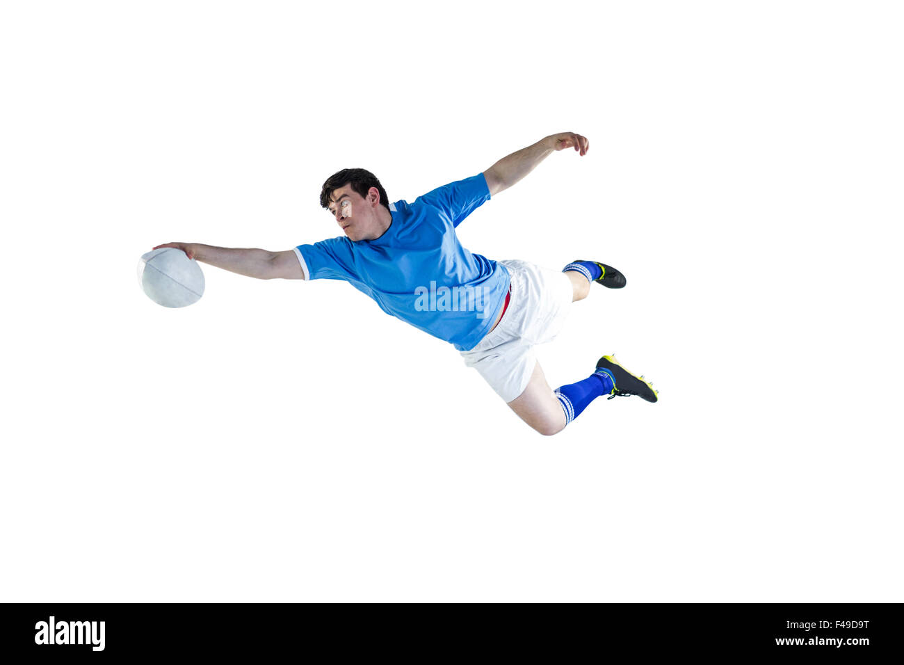 A rugby player scoring a try Stock Photo - Alamy