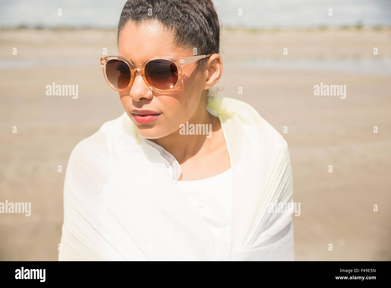 Wrapped in scarf hi-res stock photography and images - Alamy