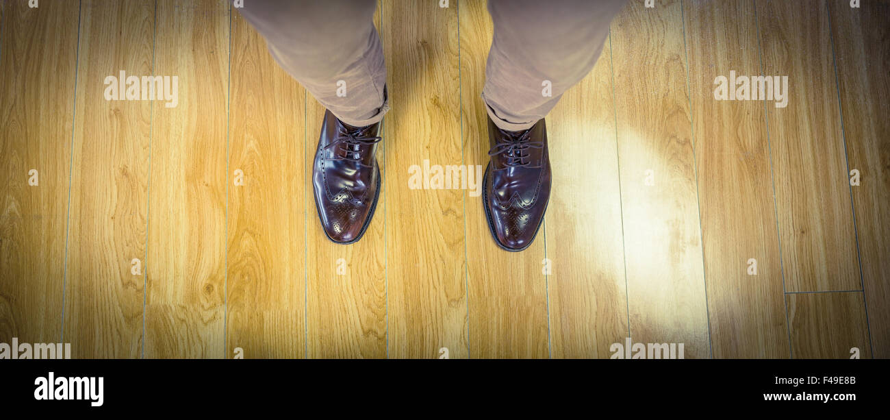 Overhead of mans dress shoes Stock Photo - Alamy