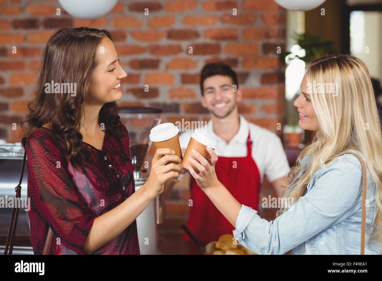 Customers drinking together hi-res stock photography and images - Alamy