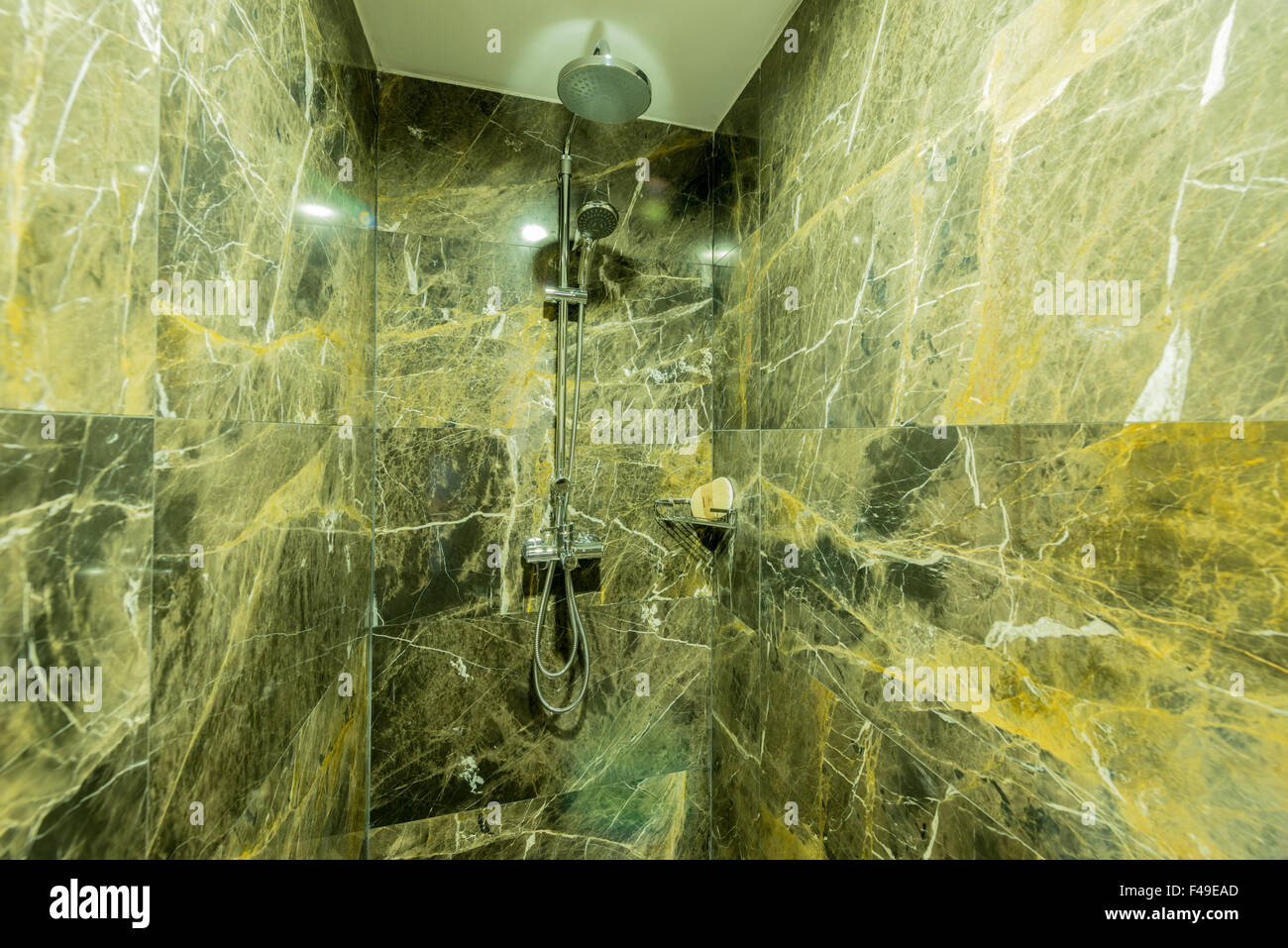 Modern bathroom interior with bathtub Stock Photo - Alamy