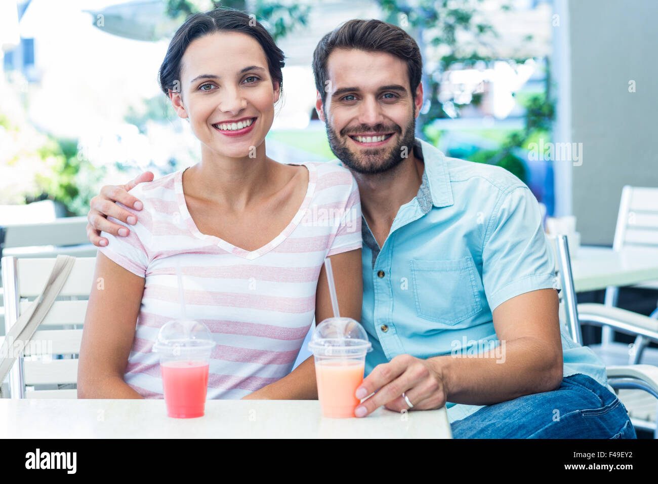 Man drinking milkshake hi-res stock photography and images - Alamy