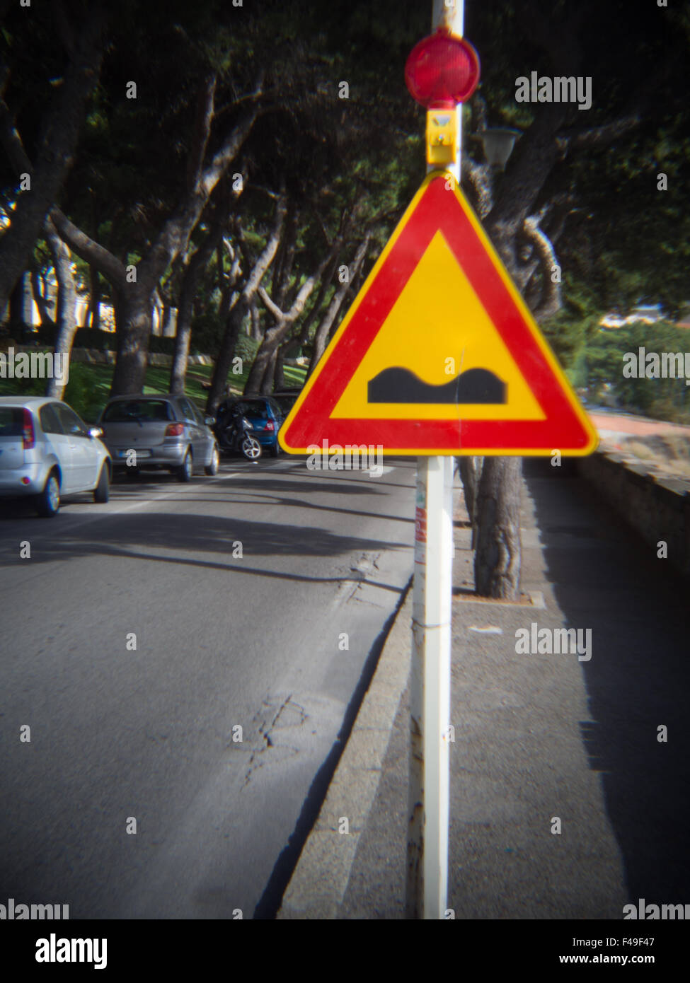 Rough road . narrow track. Version holga style Stock Photo - Alamy