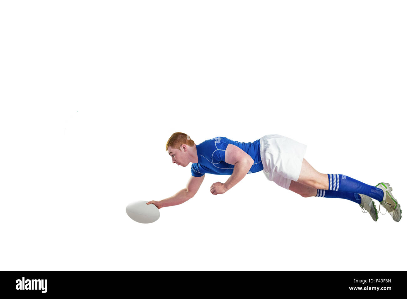 A rugby player scoring a try Stock Photo - Alamy