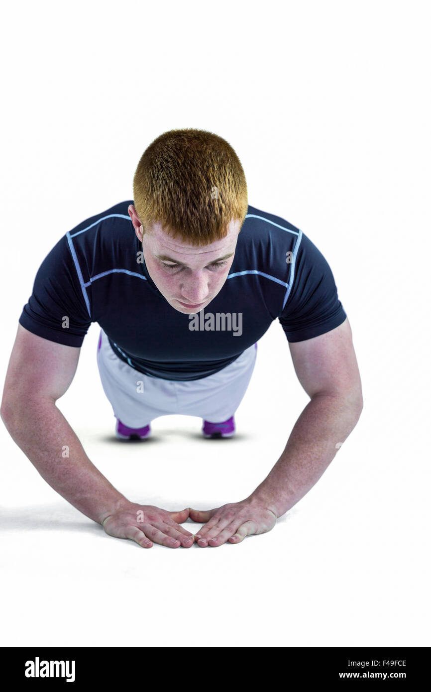 Push ups athlete fitness Cut Out Stock Images & Pictures - Alamy