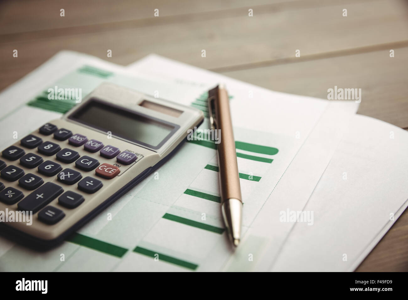 Desk and calculator hi-res stock photography and images - Alamy