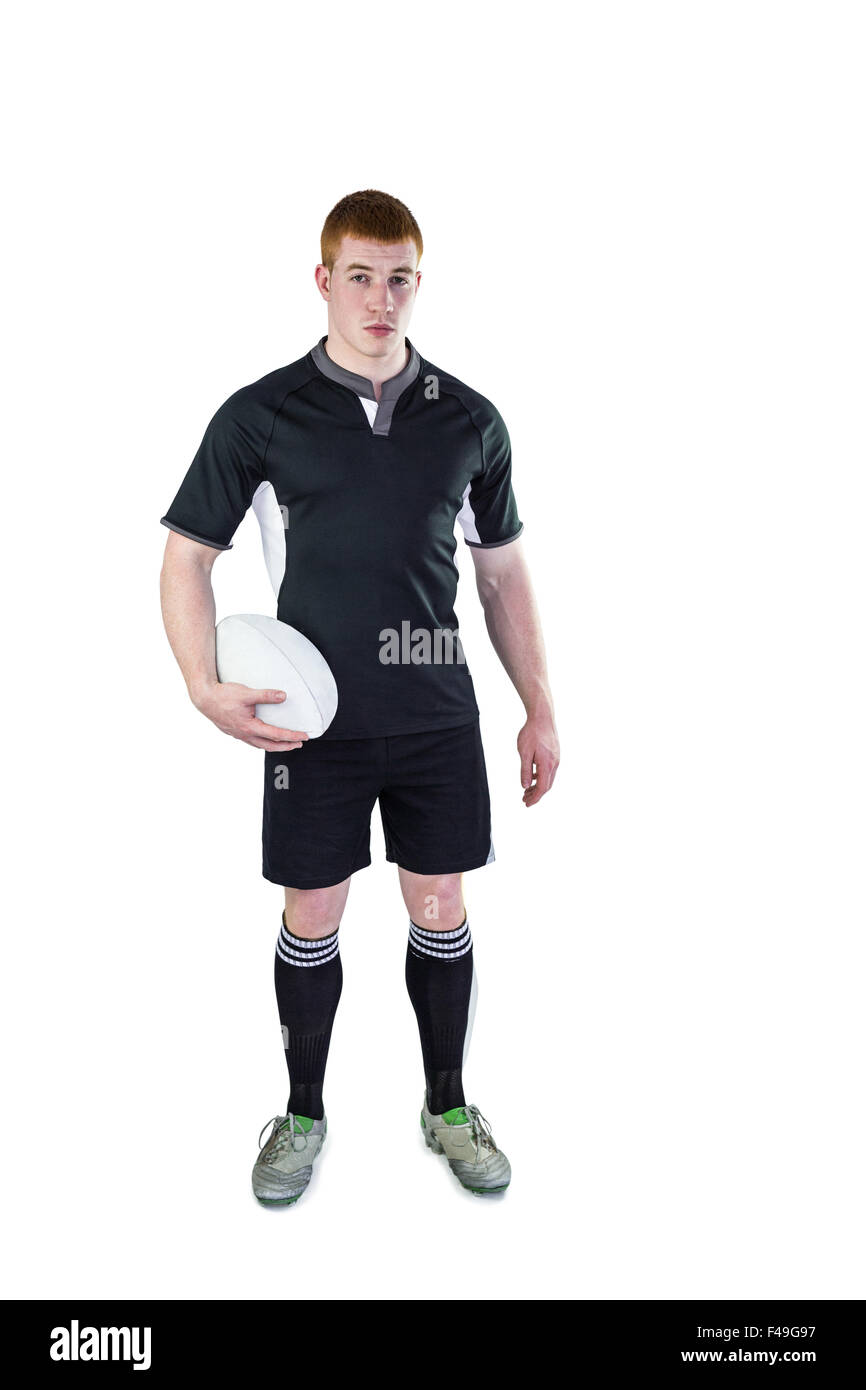 Portrait rugby player holding Cut Out Stock Images & Pictures - Alamy