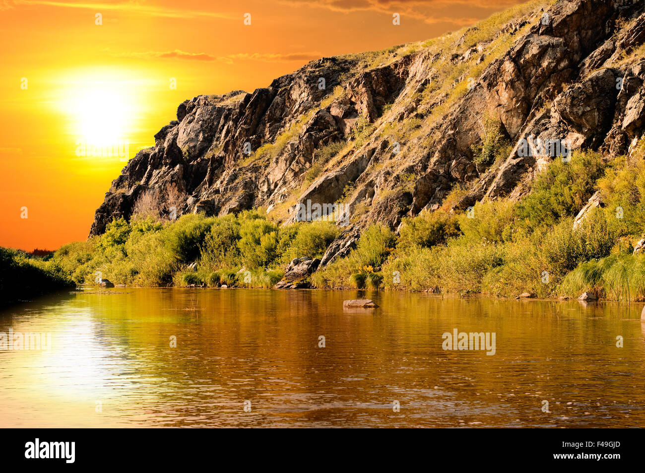 beauty sunset Stock Photo - Alamy