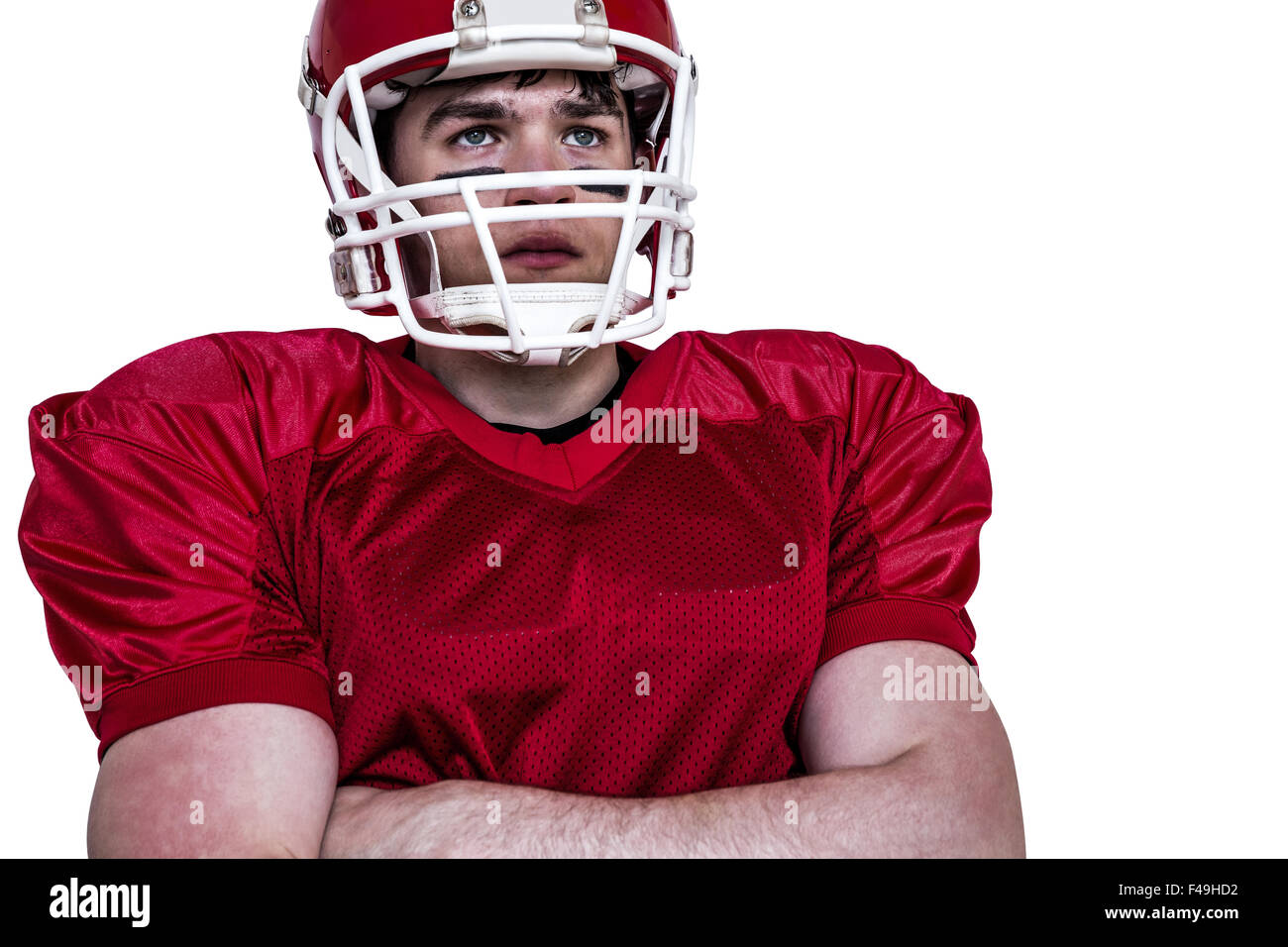 American football player arms crossed hi-res stock photography and ...