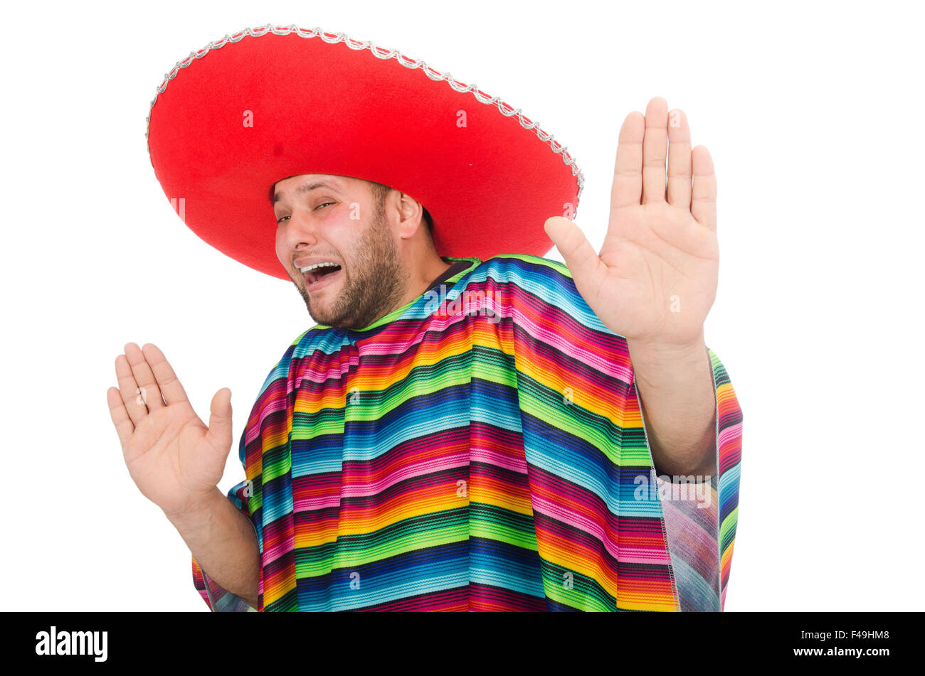 Funny mexican isolated on white Stock Photo - Alamy