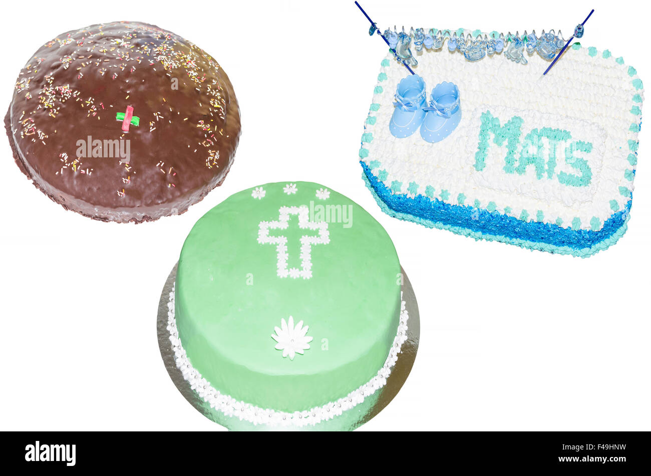Three different cakes Stock Photo - Alamy