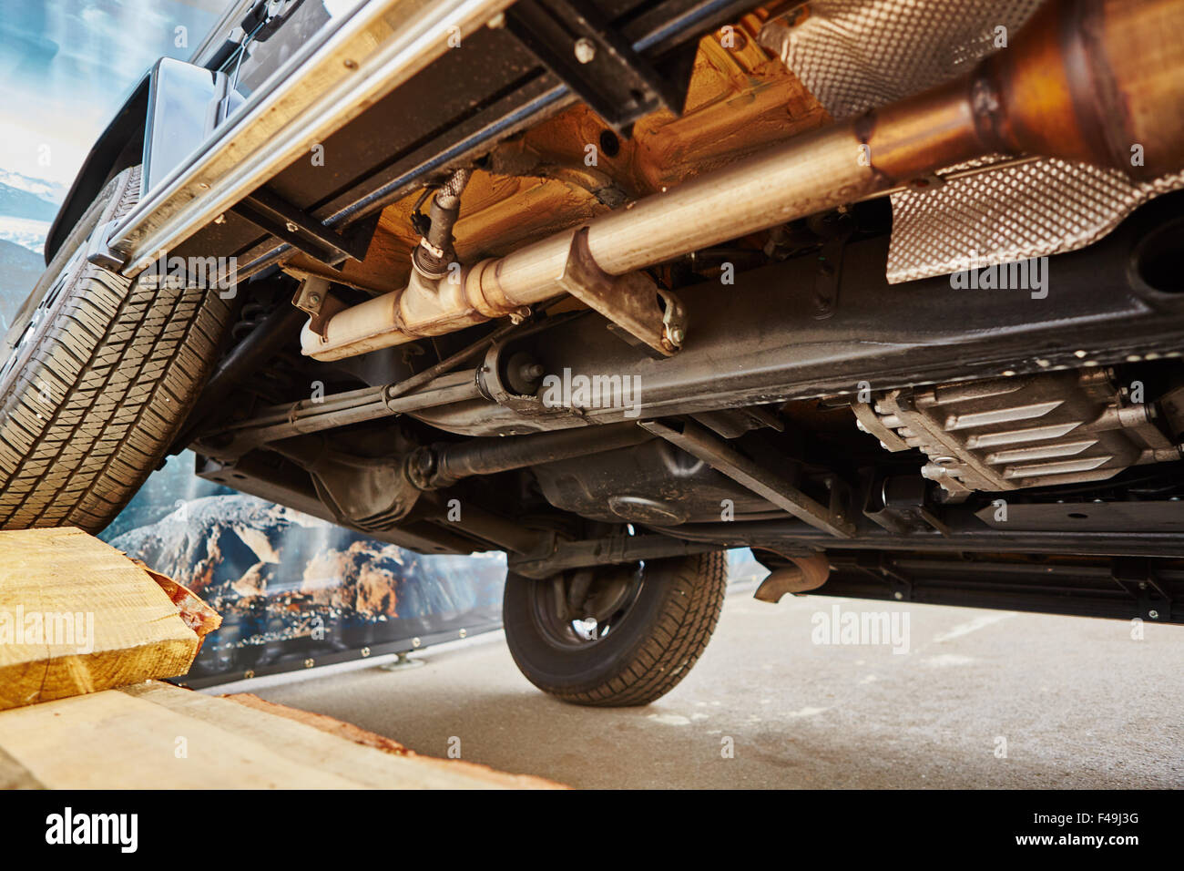 Vehicle wheel and tire from inside hi-res stock photography and images ...