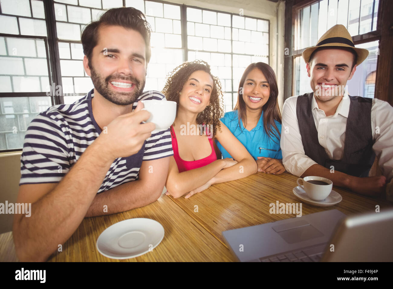 Group of indian friends at coffee shop hi-res stock photography and ...