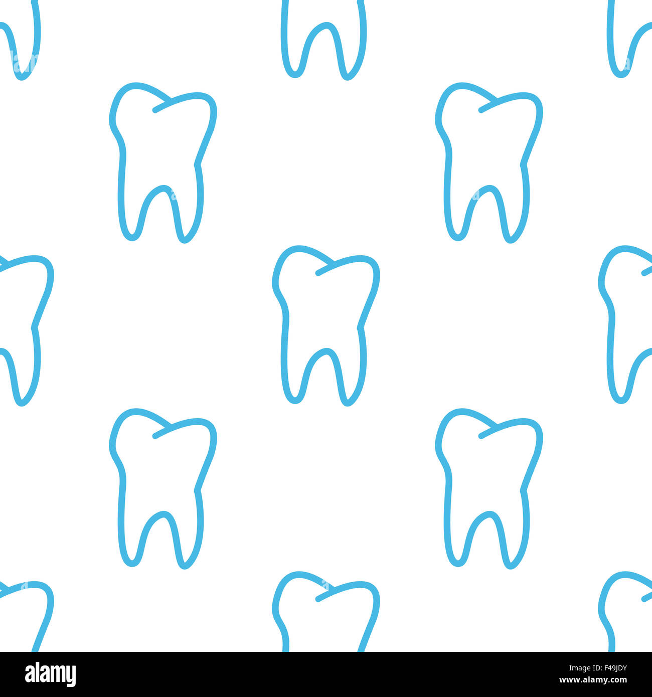 Tooth seamless pattern Stock Photo - Alamy