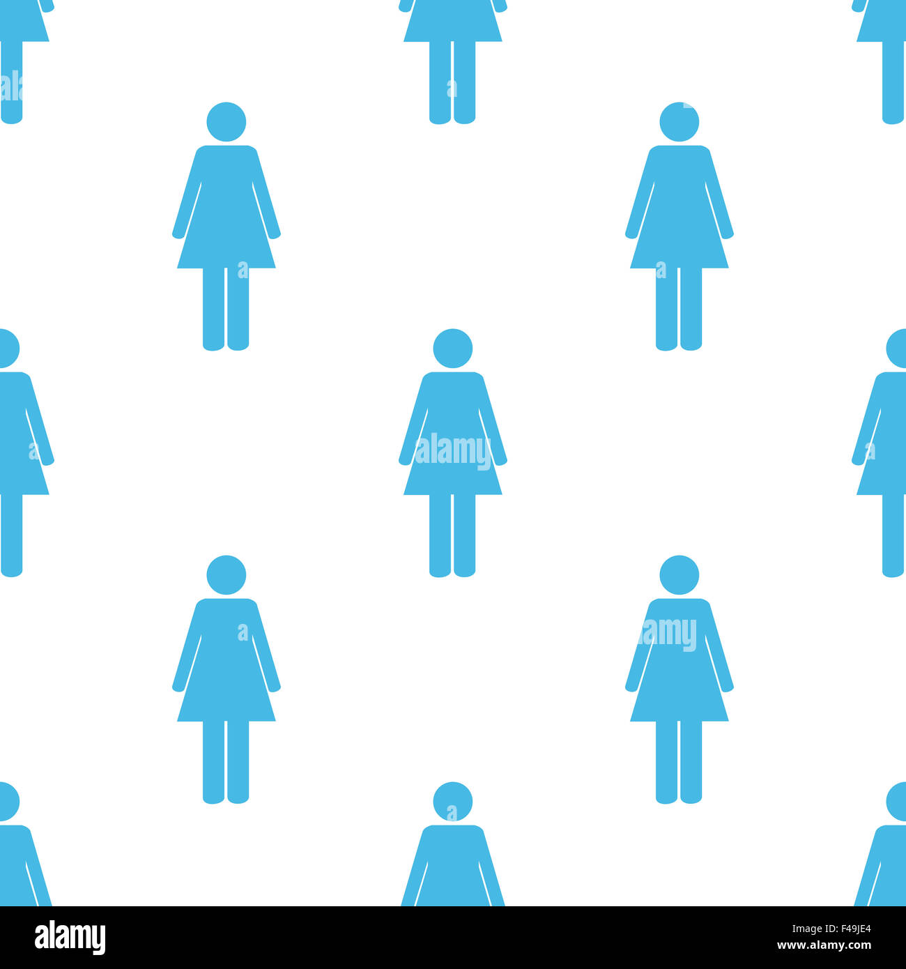 Woman seamless pattern Stock Photo - Alamy