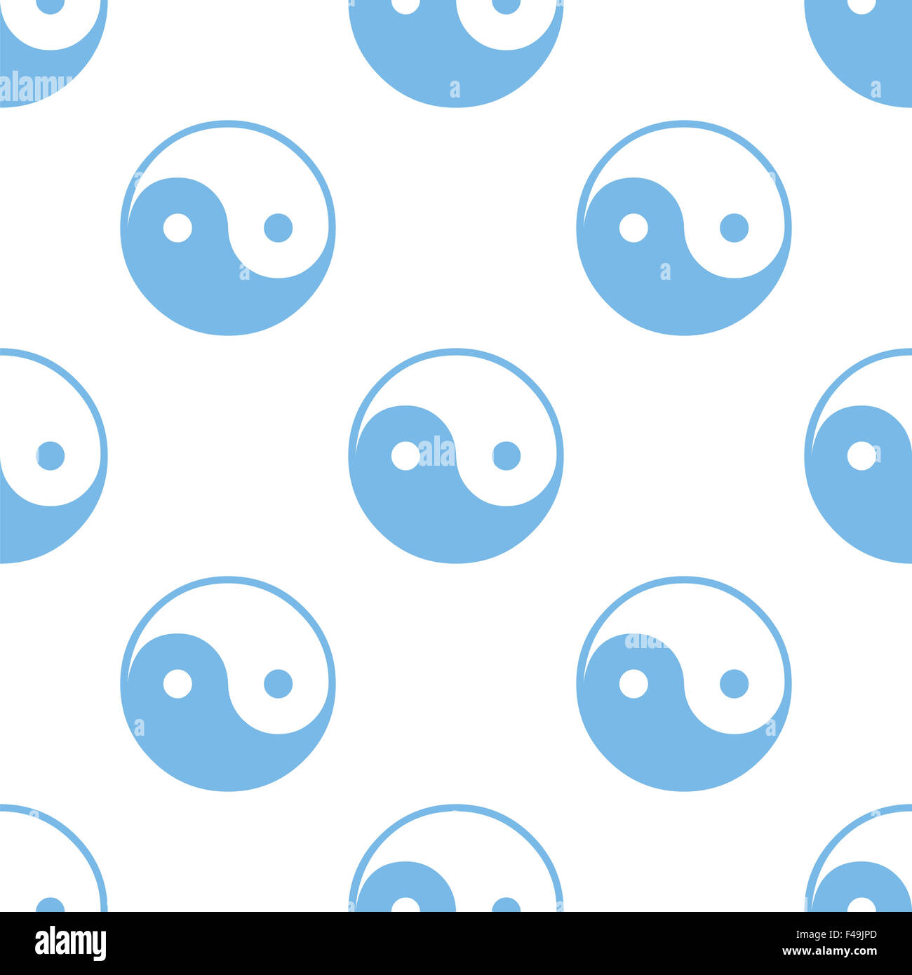 Yin Yang seamless pattern Stock Photo - Alamy