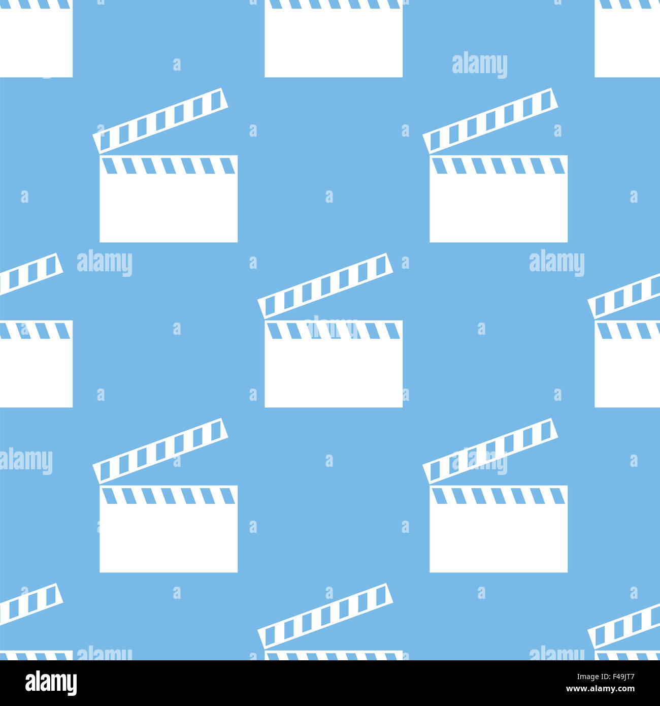 Cinema pattern seamless blue hi-res stock photography and images - Alamy