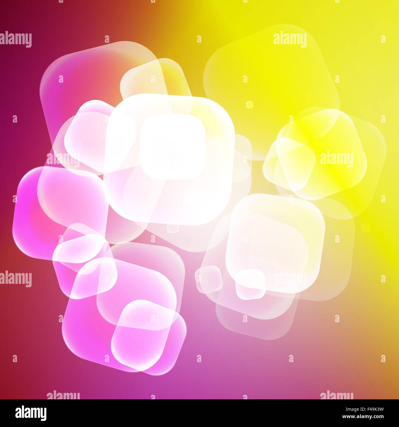 Abstract vector sunny colorful squared bubbles background Stock Vector ...